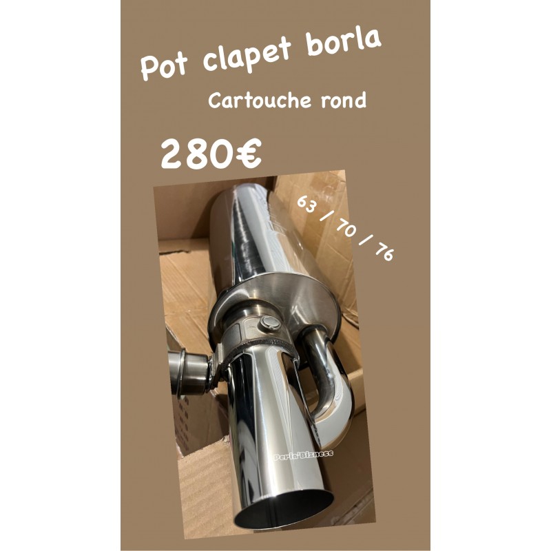 70 - Pot échappement Borla clapet pneumatique